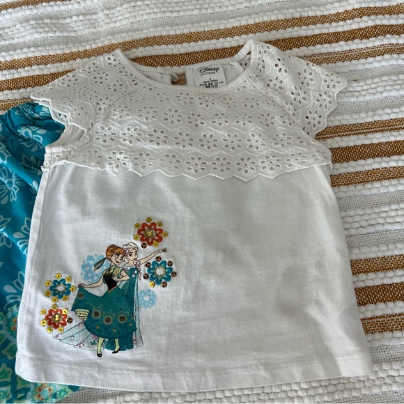 Disney | Matching Sets | Disney Frozen Fever Elsa Anna White Blue ...